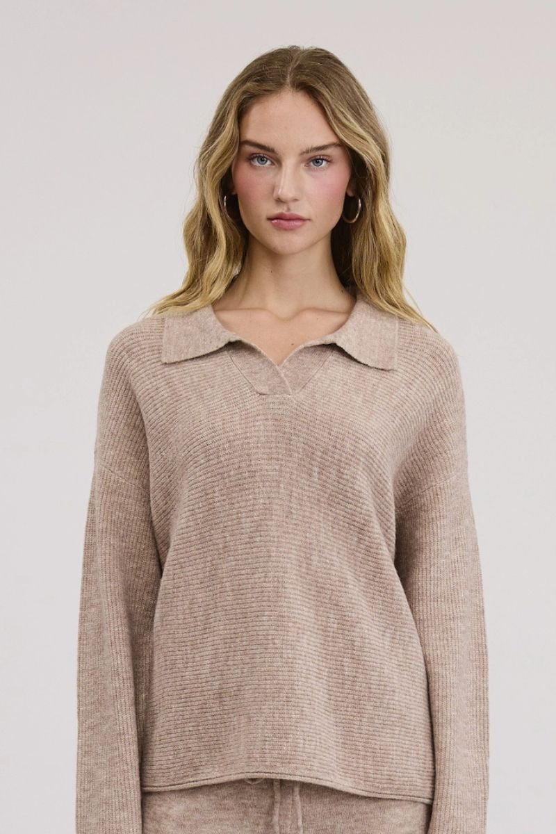 Flat White Laura Sweater Top – Studio Opal Boutique