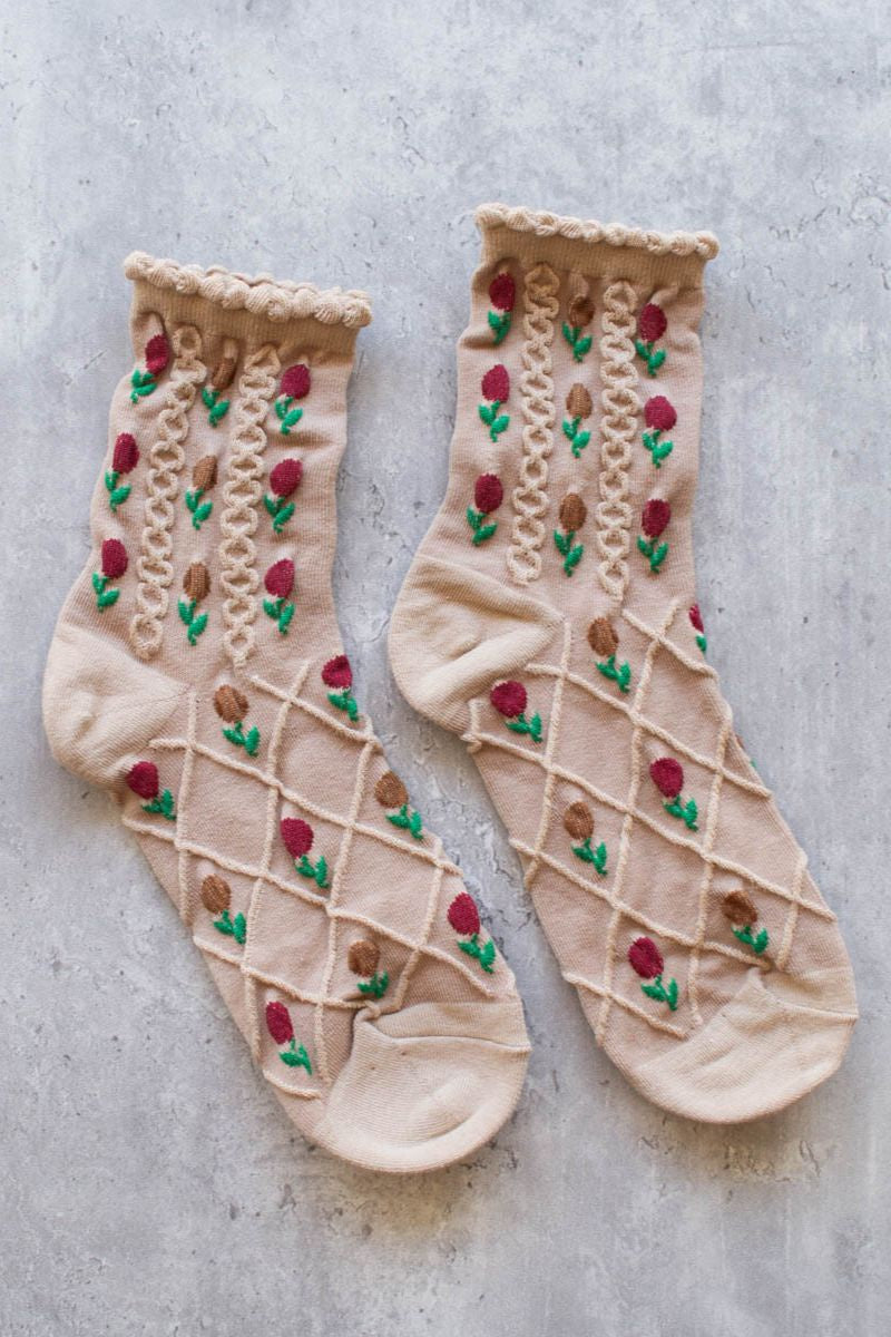 Tulip Flower Casual Socks – Studio Opal Boutique