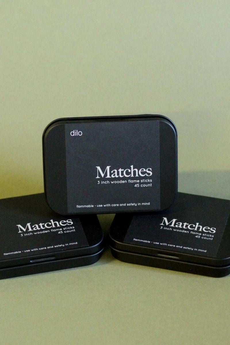 Dilo Match Tin - 45 Count Wooden Matches – Studio Opal Boutique
