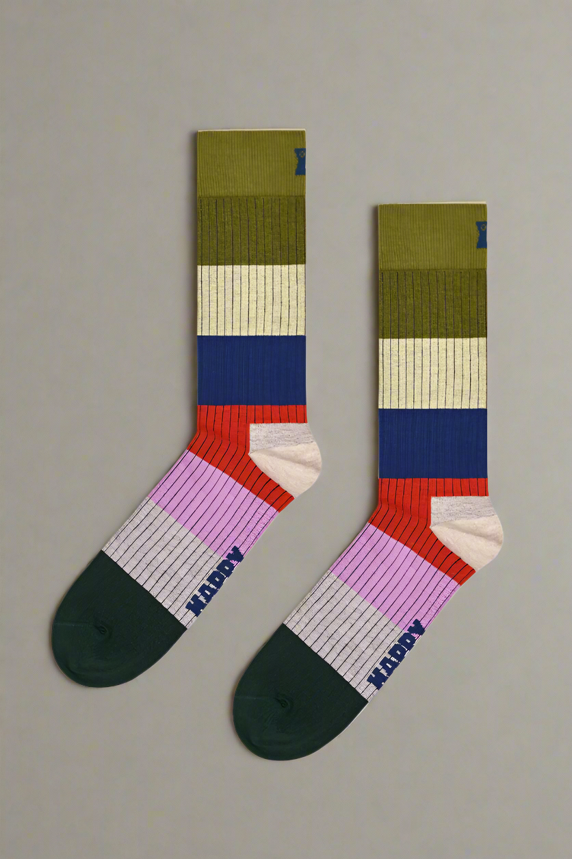 HAPPY SOCKS Chunky Stripe Socks – Studio Opal Boutique