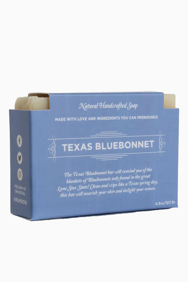 KUHDOO Texas Bluebonnet Bar Soap – Studio Opal Boutique