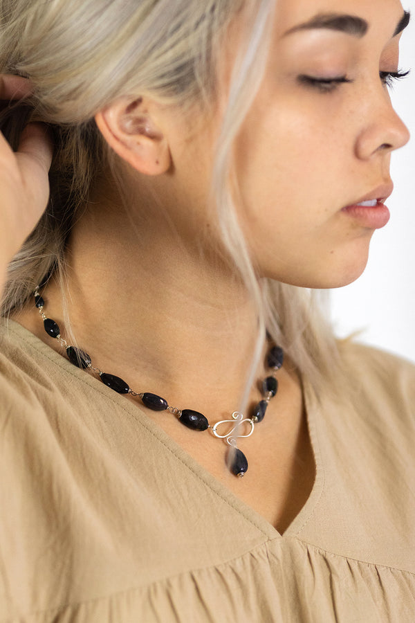 Kathy Nelson Jewelry Black Opals Necklace – Studio Opal Boutique