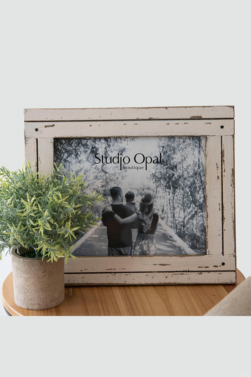 8X10 Heartland Photo Frame White – Studio Opal Boutique